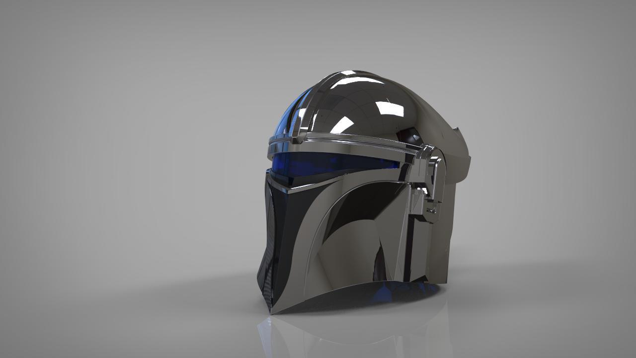 STL file Mandalorian Silverhawks helmet mashup 🪖・Template to download ...