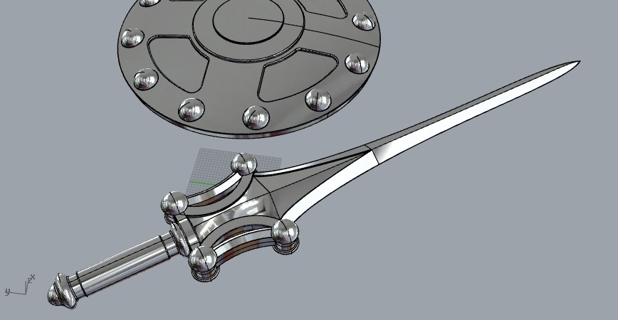 STL file He-Man sword and shield masters of the universe cosplay 🗡️・3D ...