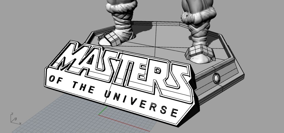 STL file Motu He-Man vintage figure Stand 👽・3D printing idea to ...