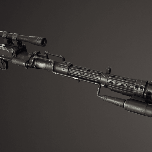 Download 3D printing templates DLT-19 heavy blaster rifle BATTLEFRONT ...