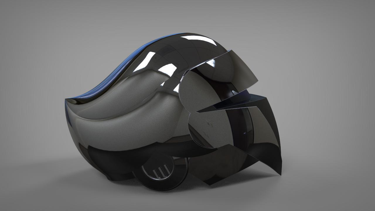 Download STL file Silverhawks helmet with Stand • 3D printer object ・ Cults