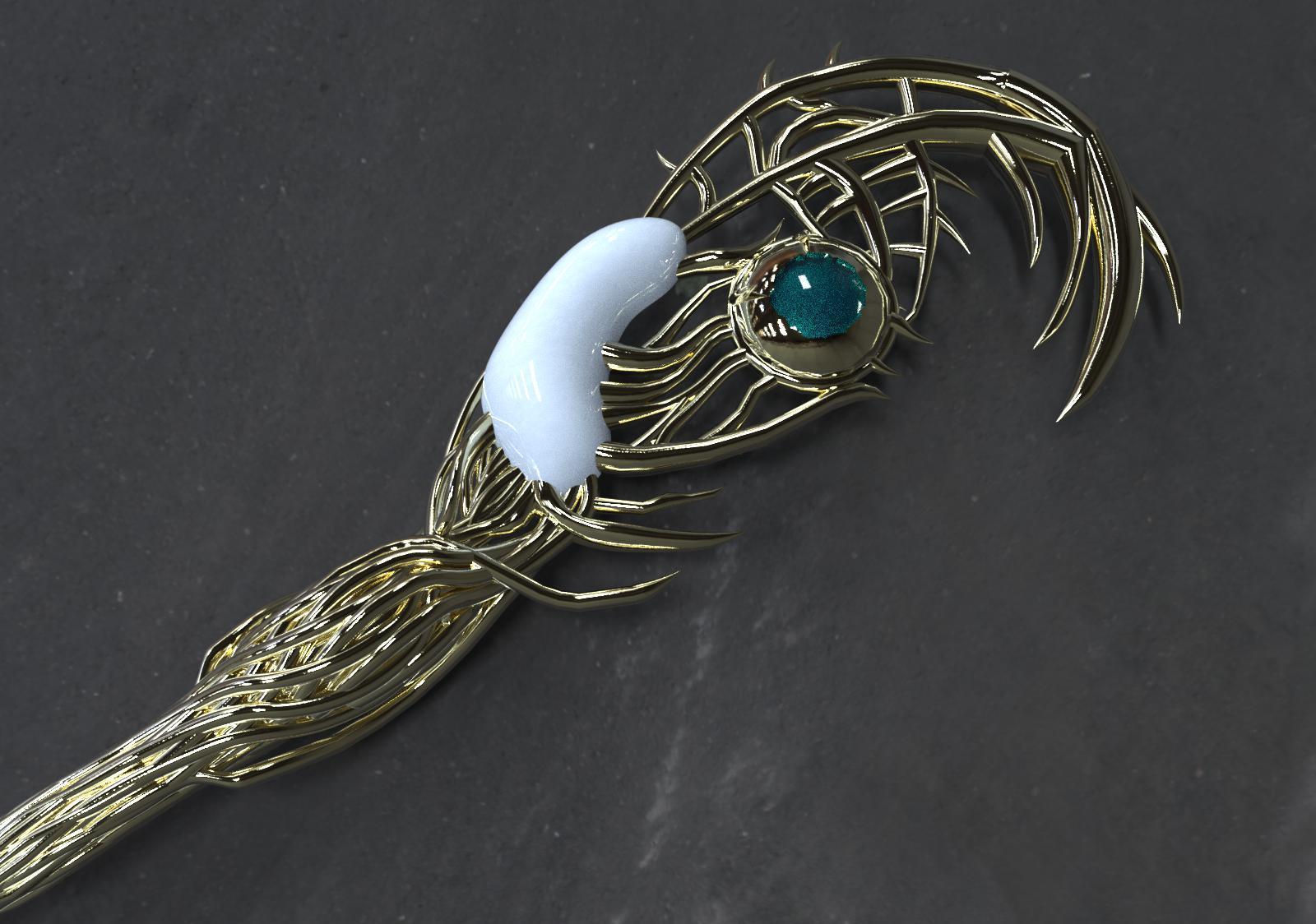 STL file Rita Repulsa Staff from 2017 Power Rangers movie 3D print ...