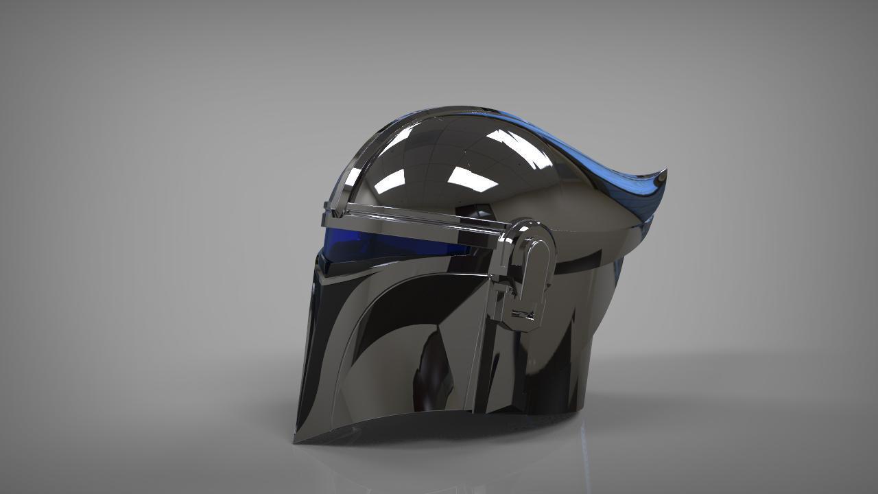 STL file Mandalorian Silverhawks helmet mashup 🪖・Template to download ...