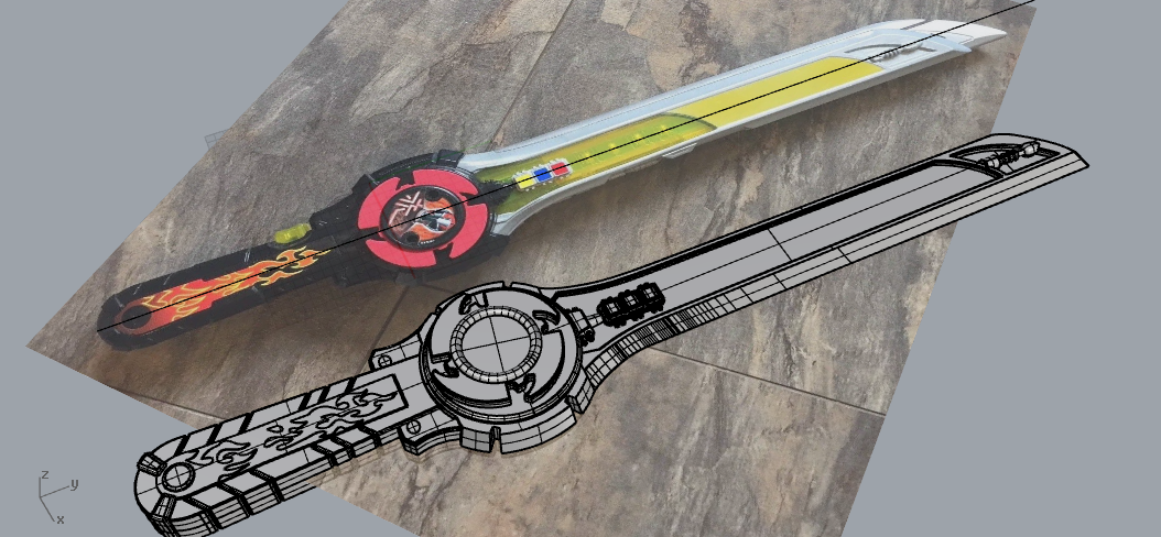 Power Rangers Ninja Steel Sword 3D Print Model | atelier-yuwa.ciao.jp