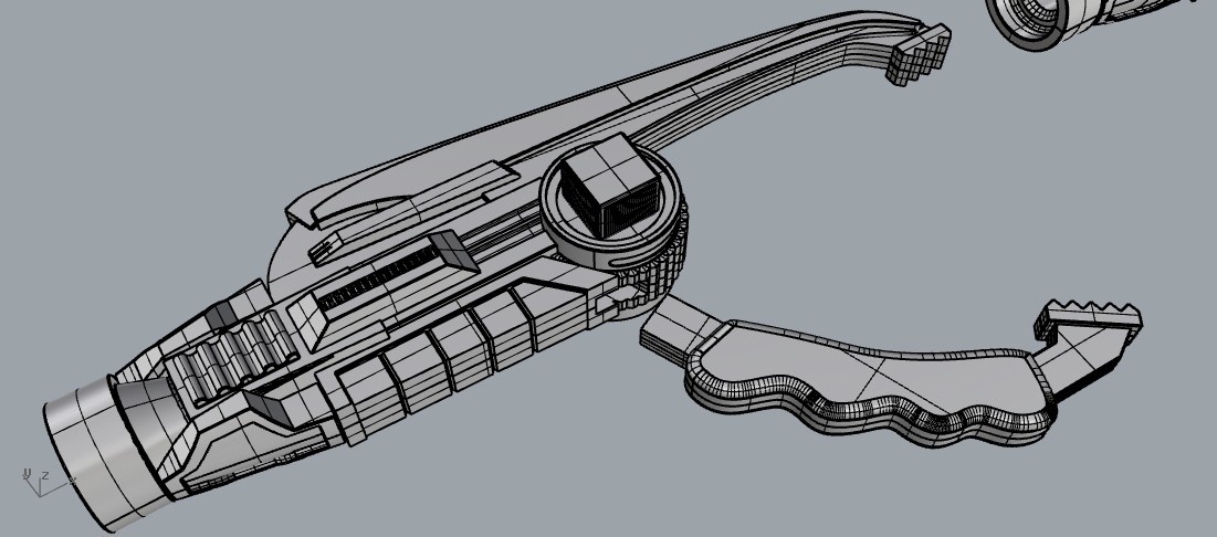 STL file POWER RANGERS blaster 2 positions 3D print model・Model to ...