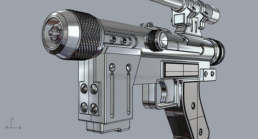 Download STL file Lando Calrissian SE14R Blaster • 3D print object ・ Cults