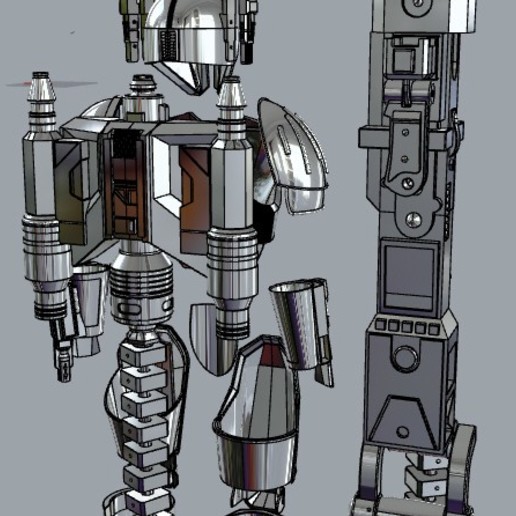 Download 3D printing models MACHINE GUN AND JETPACK HEAVY INFANTRY ...