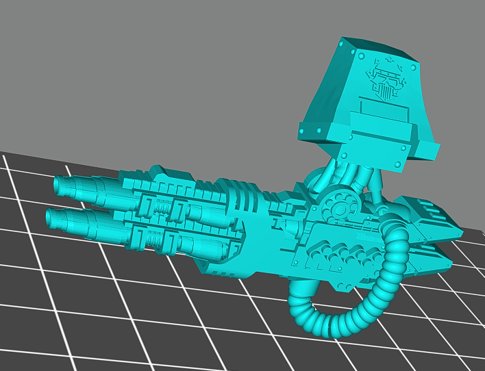 Free STL file Double Iron Laser Cannon・Model to download and 3D print・Cults