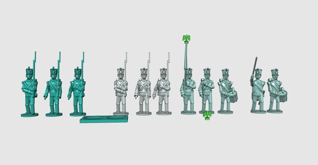 Free STL file Napoleonics - Part 16 - French Infantry Mk III・3D print ...