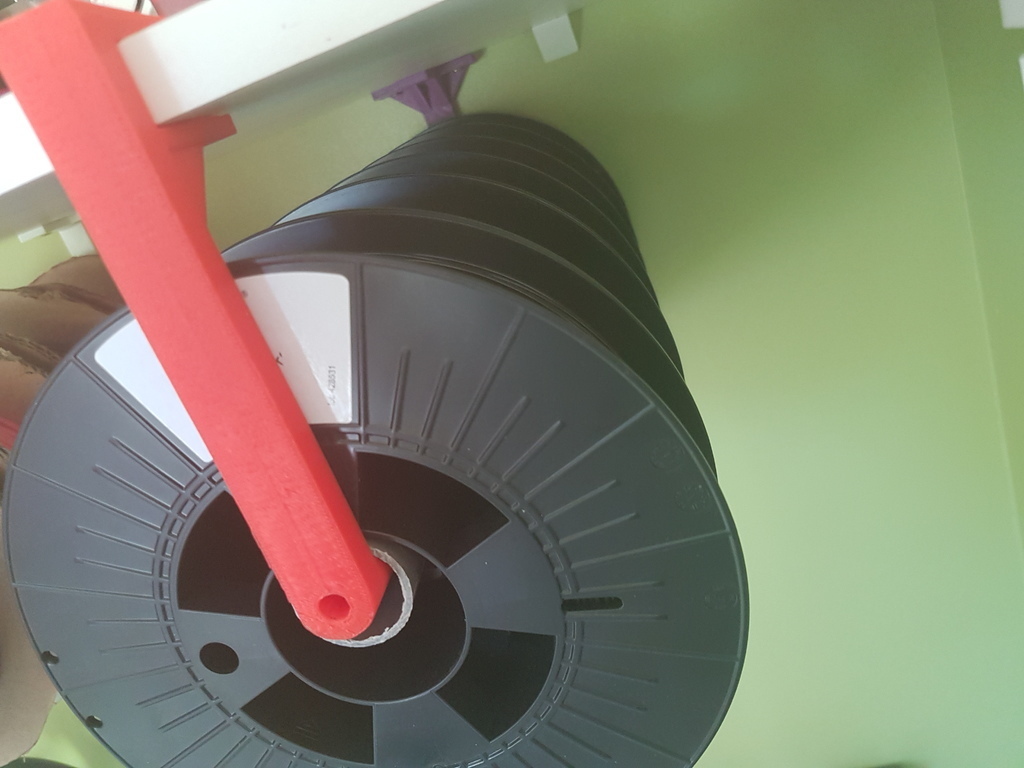 Free 3D file Filament spool holder (under shelf) 🪢・Object to download ...