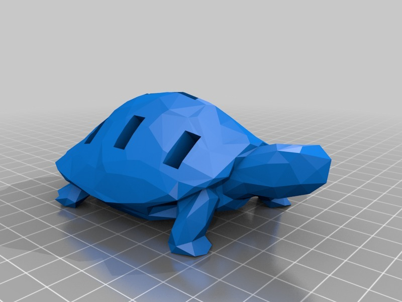 Free 3D file Low Poly Tortoise USB Holder・3D printer model to download ...