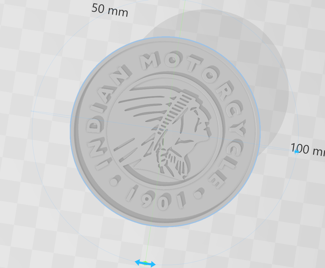 STL file Indian Motorcycles Emblem Medal 1901・Model to download and 3D ...
