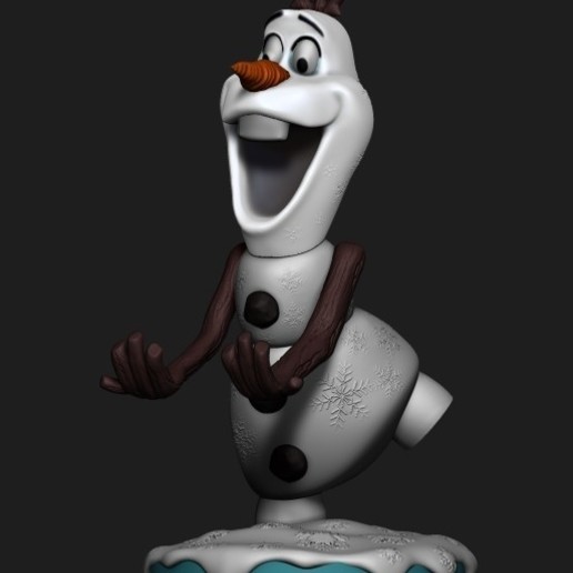 Download STL file Olaf Frozen • 3D printer design ・ Cults