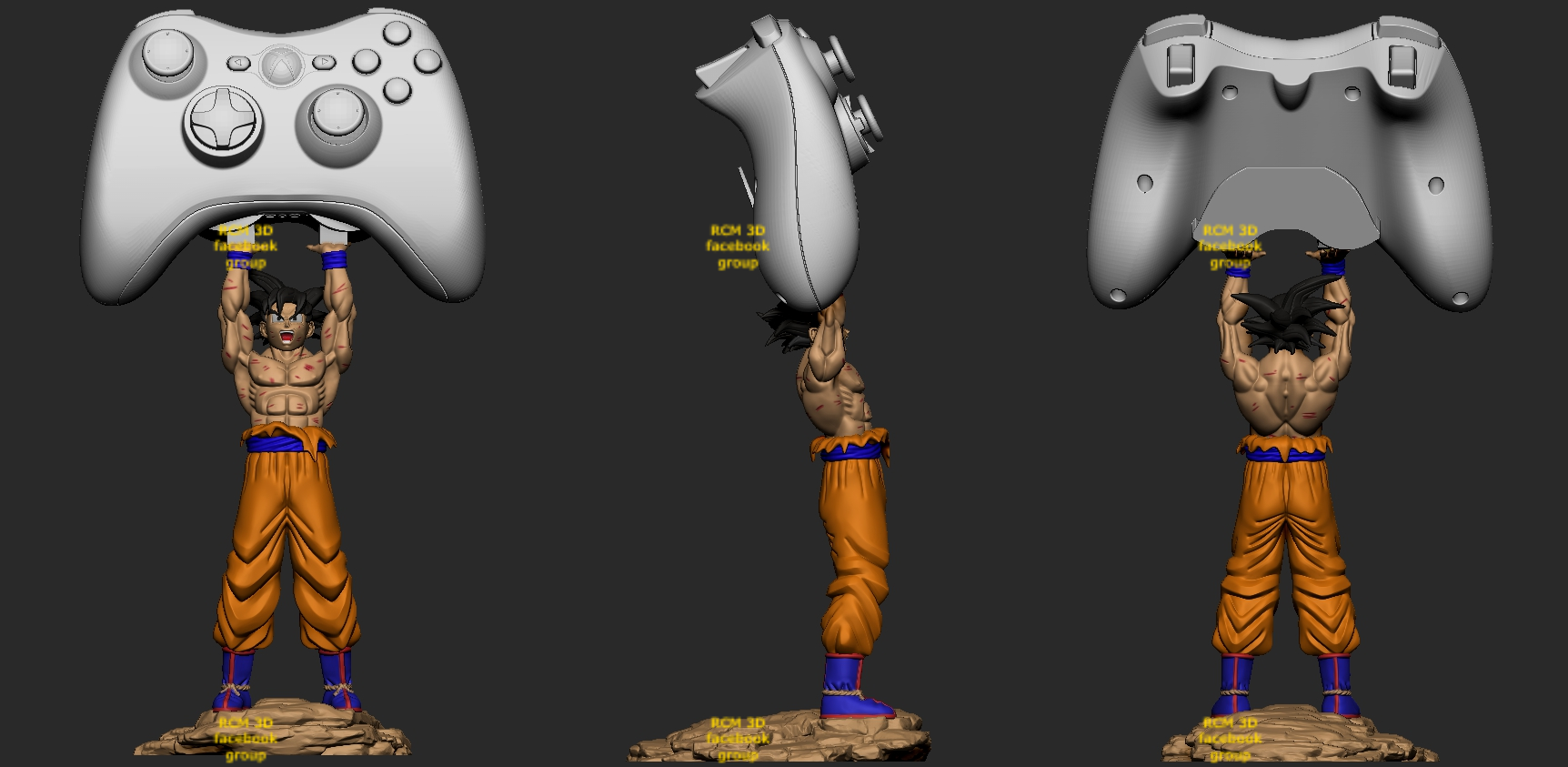 3D file Goku Genki dama cellphone and joystick holder・3D printable ...