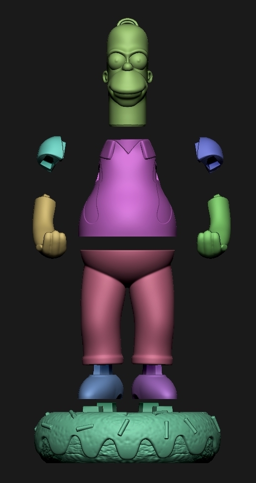 Archivo 3D El teléfono móvil y el soporte del joystick de Homero ...