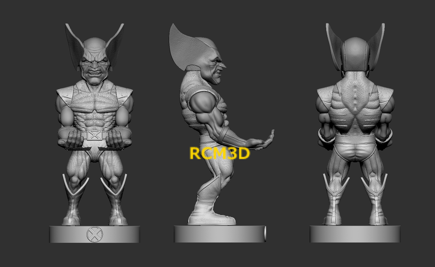 Archivo 3D Soporte para móvil y joystick Wolverine・Diseño para ...