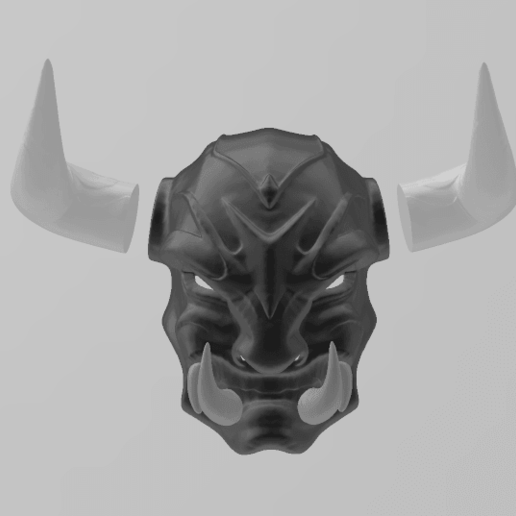 Download STL file Minotaur demon mask • 3D printing model ・ Cults