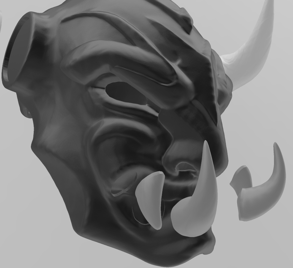 Download STL file Minotaur demon mask • 3D printing model ・ Cults