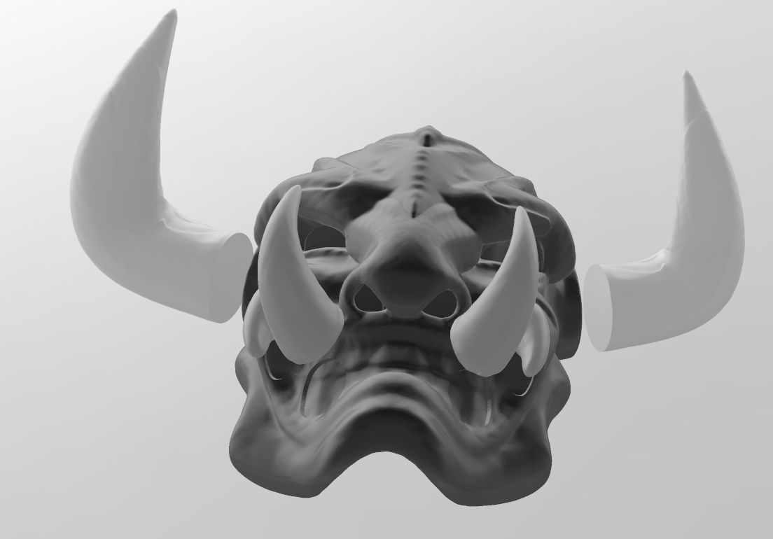 Download STL file Minotaur demon mask • 3D printing model ・ Cults