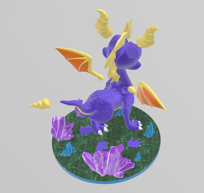 Télécharger fichier STL Spyro a rallumé • Design à imprimer en 3D ・ Cults