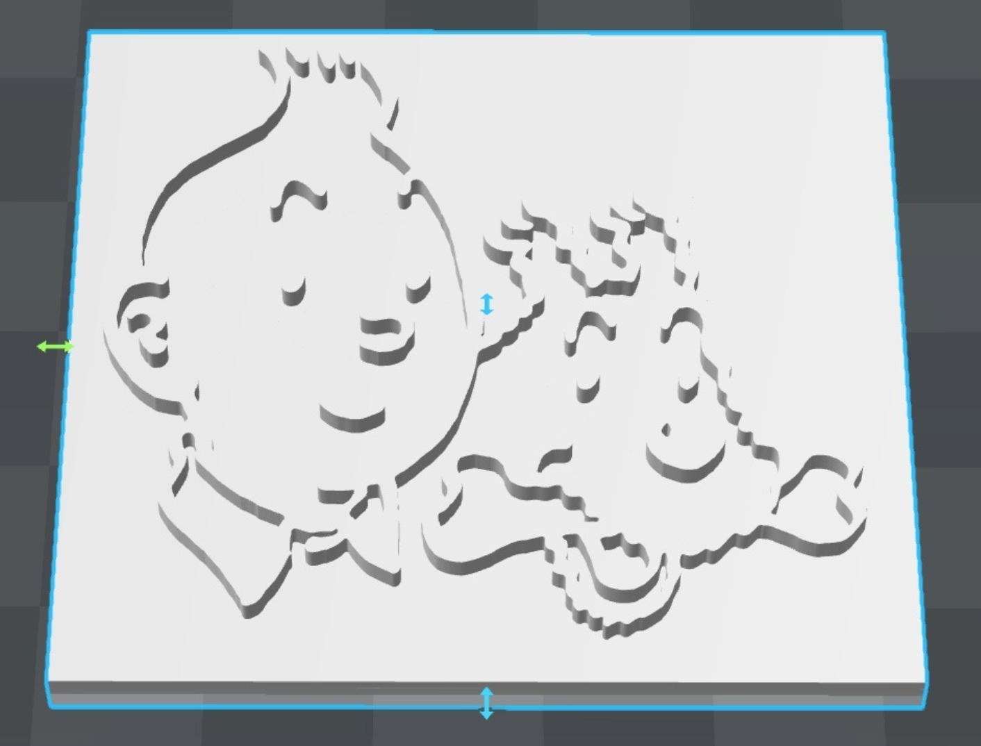 Download free STL file Magnet Tintin et Milou • 3D print design ・ Cults