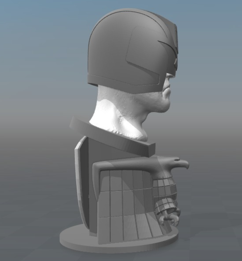 Download free STL file Judge dredd Bust • 3D printable design ・ Cults