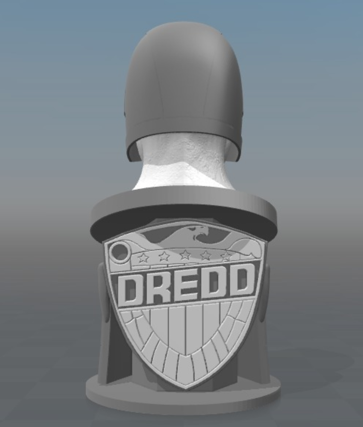 Download free STL file Judge dredd Bust • 3D printable design ・ Cults