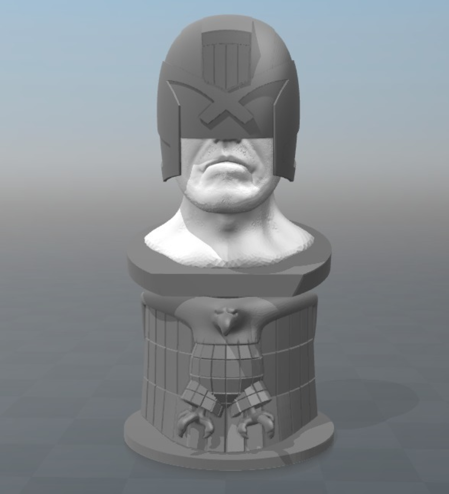 Download free STL file Judge dredd Bust • 3D printable design ・ Cults