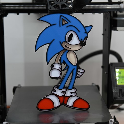 3D printing STAND SONIC PLATE DECORATION ・ Cults