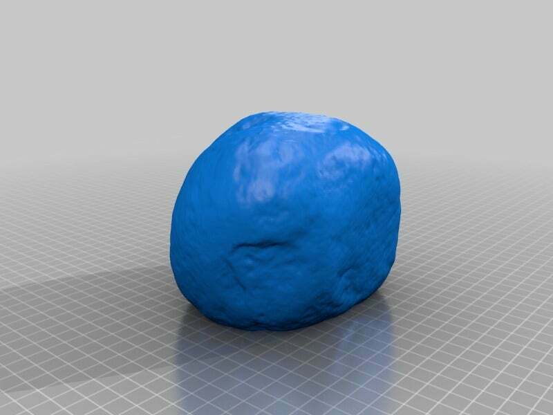 Free STL file 2.7 kg round stone・3D print design to download・Cults