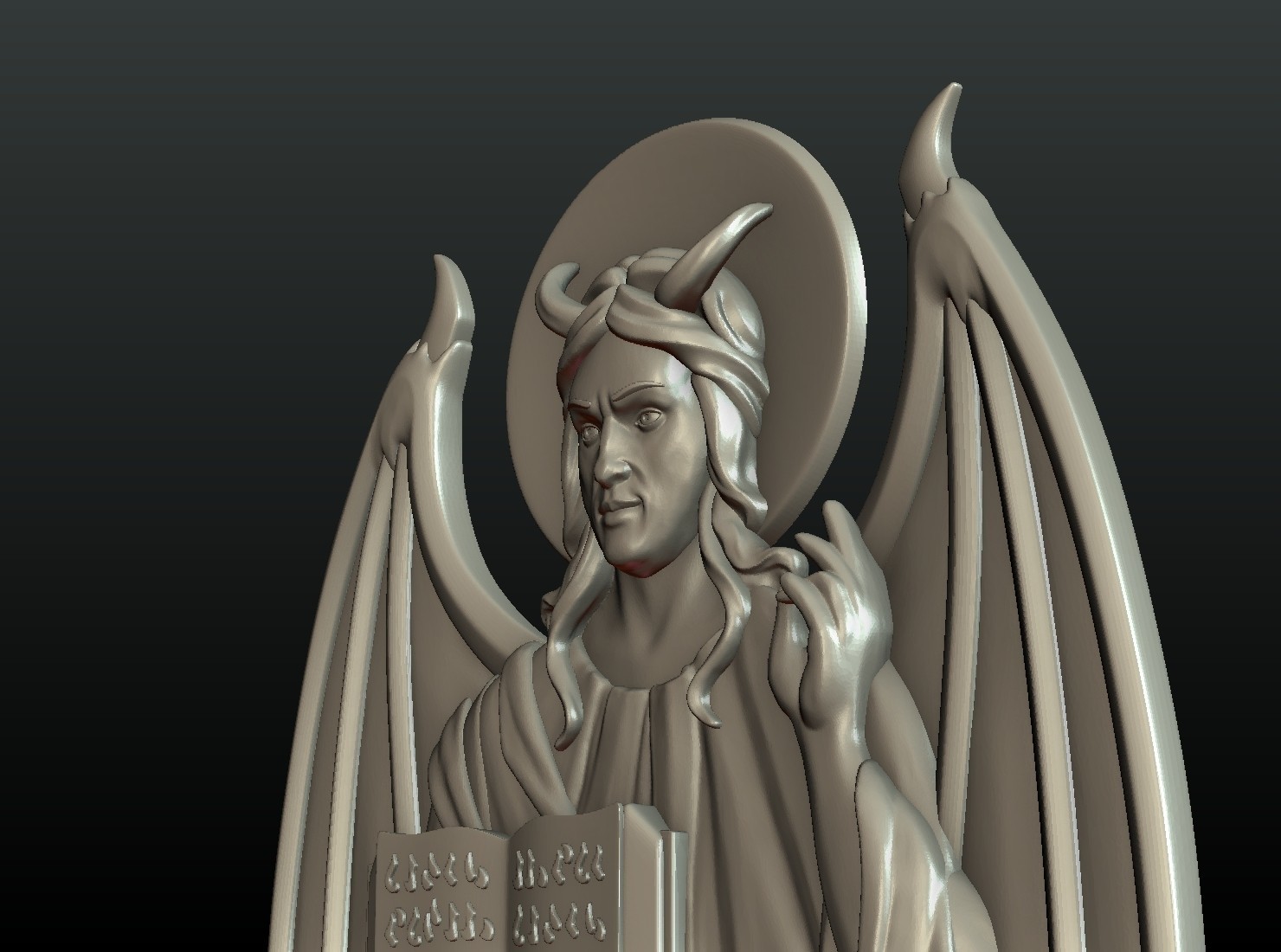 3D file Satan Relief and Pendant 😈・3D printable design to download・Cults
