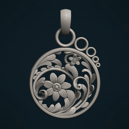 Download 3D model Scrollwork Pendant ・ Cults