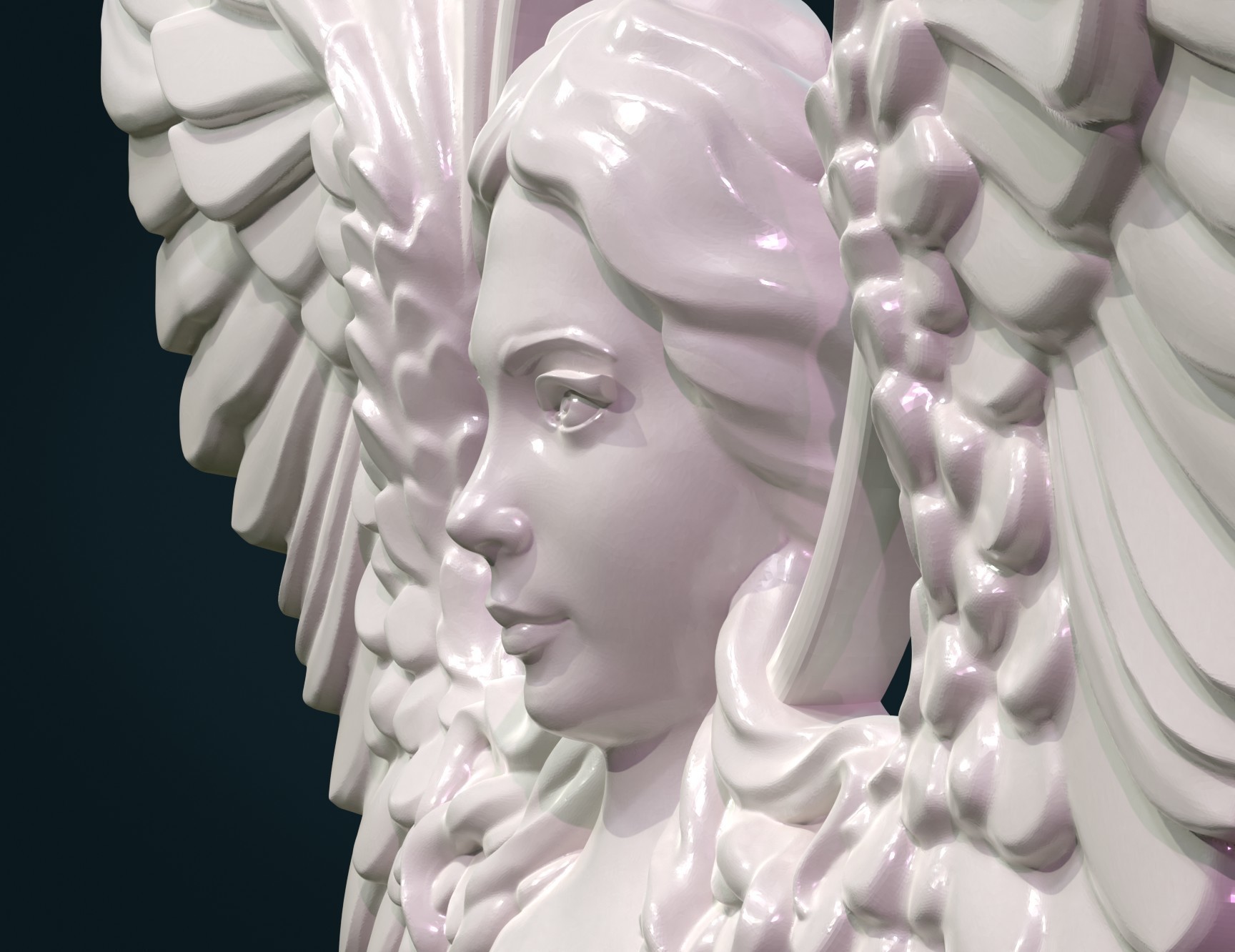 Download STL file Angel Relief • 3D printable object ・ Cults