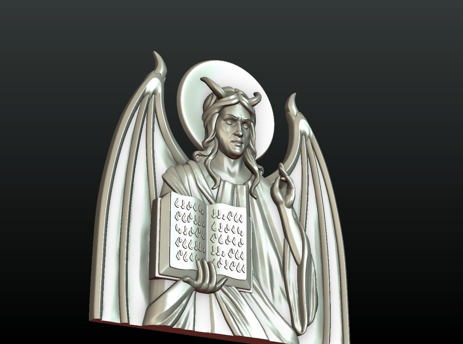 3D file Satan Relief and Pendant 😈・3D printable design to download・Cults