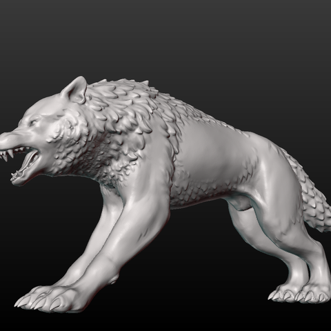 Download 3D printer files Fantasy Wolf ・ Cults
