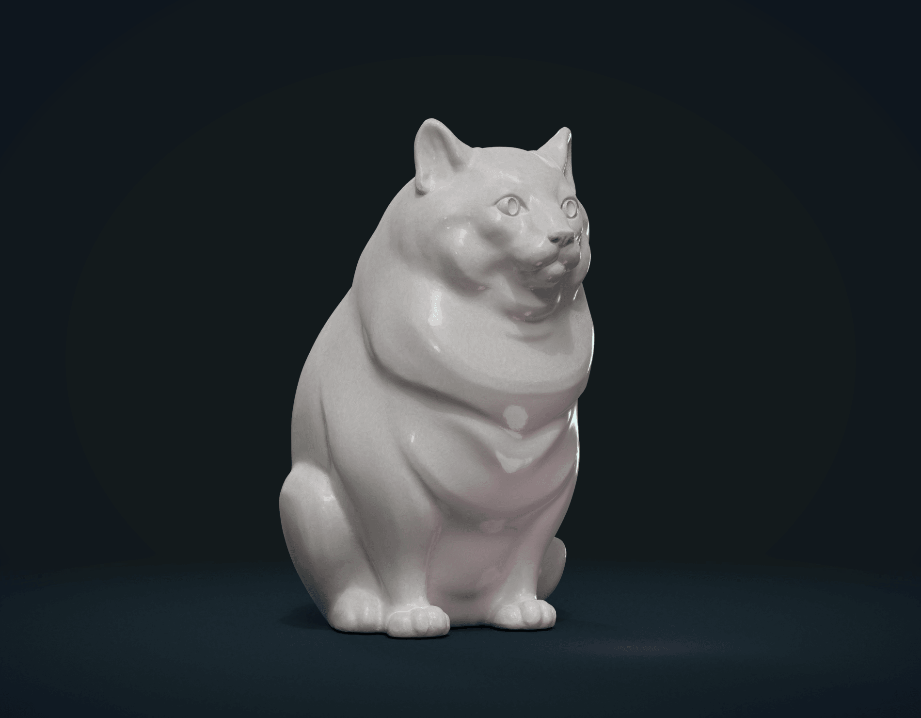 3D file Fat Cat 🐱・Model to download and 3D print・Cults