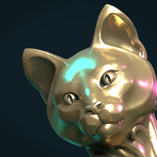 Download STL file Cat figurine • Design to 3D print ・ Cults