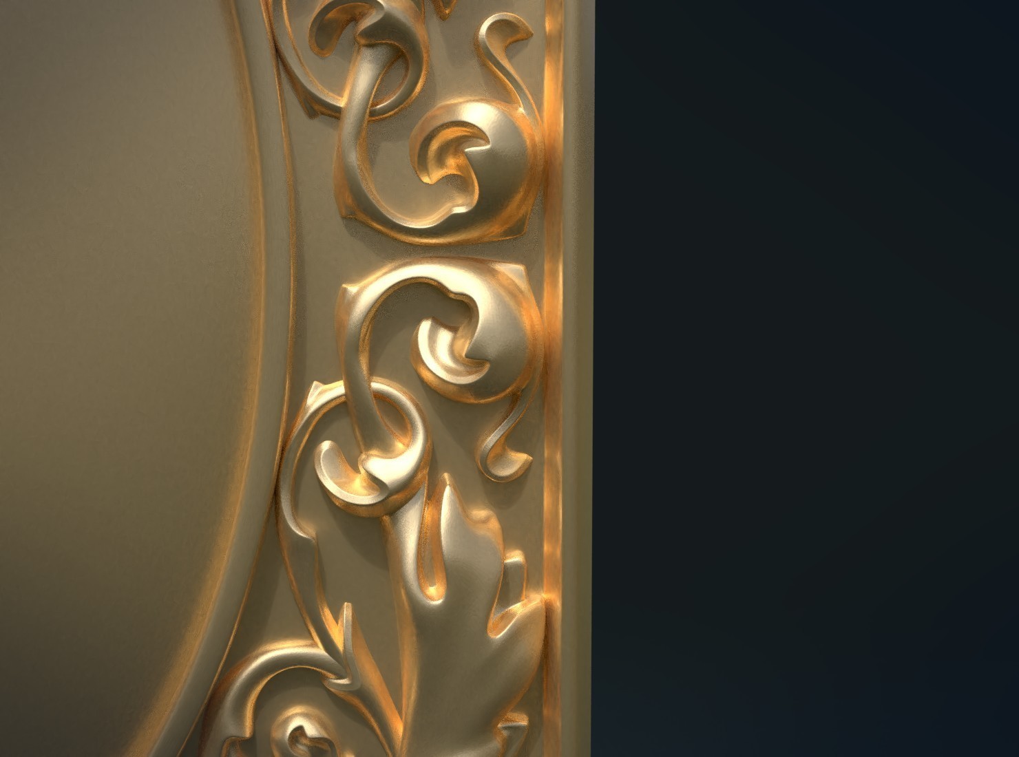 STL file Baroque decor panel 🎨・3D print design to download・Cults