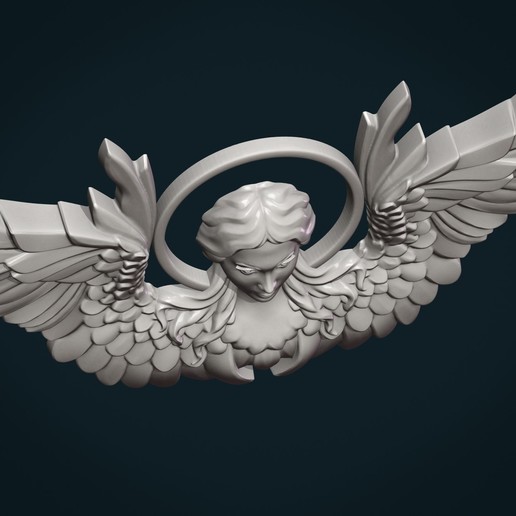 Download STL file Angel Relief • 3D printable object ・ Cults