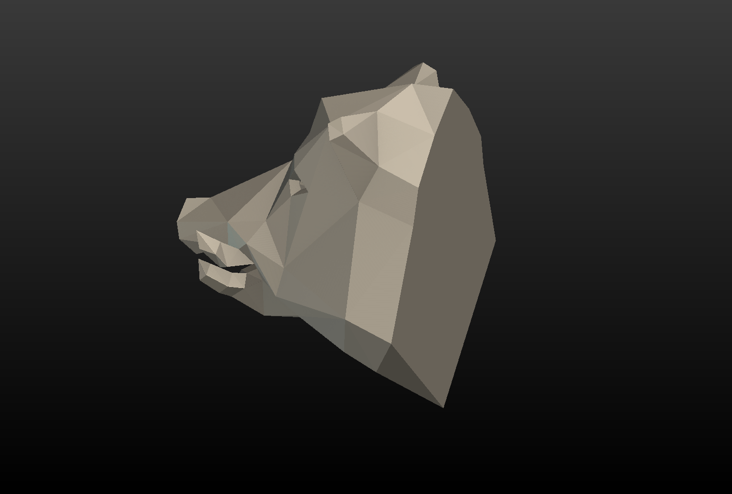Файл STL Boar Head Low Poly・3D-печатная модель для загрузки・Cults