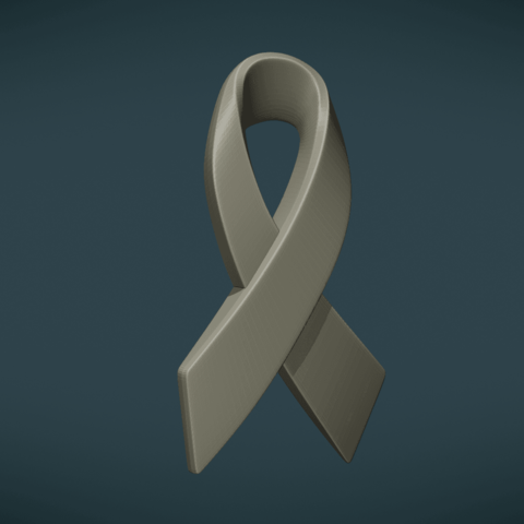 Download STL file Cancer Ribbon • Model to 3D print ・ Cults
