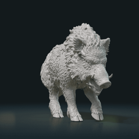 Download 3D print files Wild Boar Figure ・ Cults