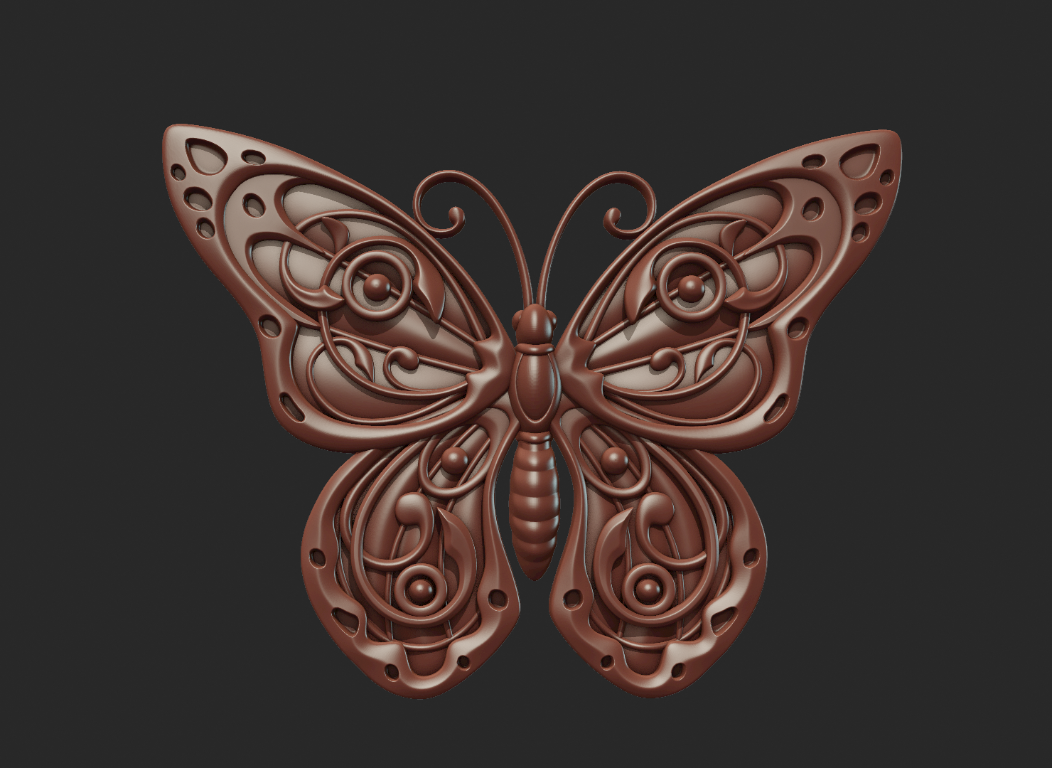 STL file Butterfly relief 🦋・3D printing template to download・Cults