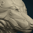 Download 3D printing models Stylized Wolf head ・ Cults