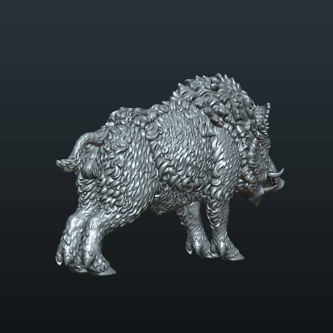 Download 3D print files Wild Boar in static pose ・ Cults