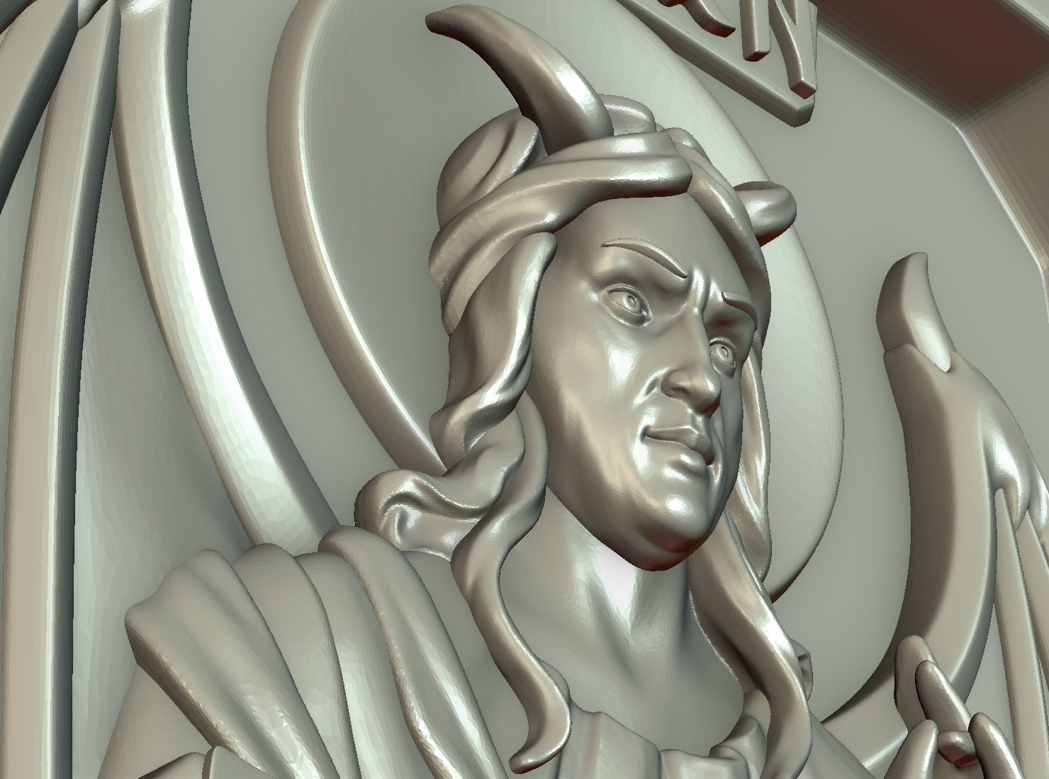 3D file Satan Relief and Pendant 😈・3D printable design to download・Cults