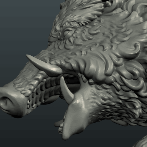 Download 3D print files Wild Boar Figure ・ Cults