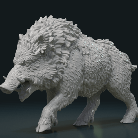 Download 3D print files Wild Boar Figure ・ Cults