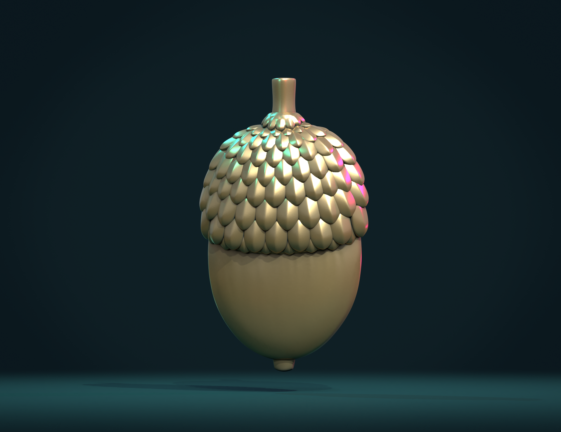 3D file Acorn relief 🌿・3D print design to download・Cults