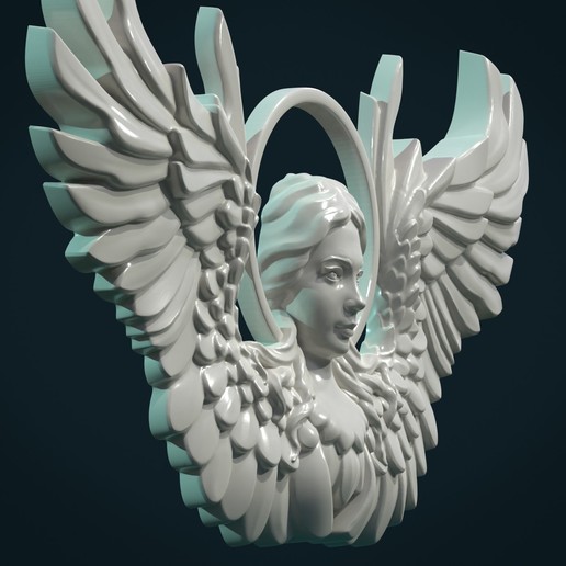 Download STL file Angel Relief • 3D printable object ・ Cults